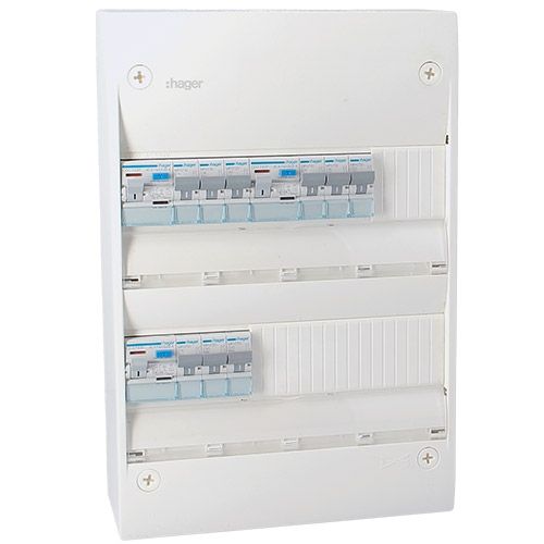 Tableau électrique pré équipé HAGER 2 rangées 13 modules Gamma 123elec.com