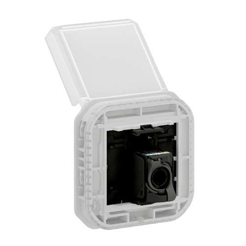 Prise RJ45 catégorie 6 FTP LEGRAND Plexo à composer étanche gris IP55 ...