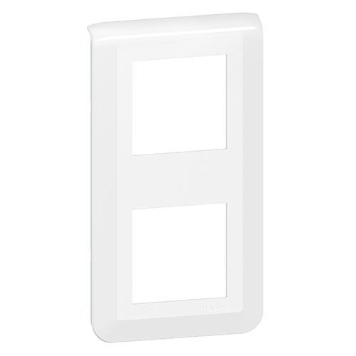 Plaque double verticale blanc LEGRAND Mosaic - 078822L 123elec.com