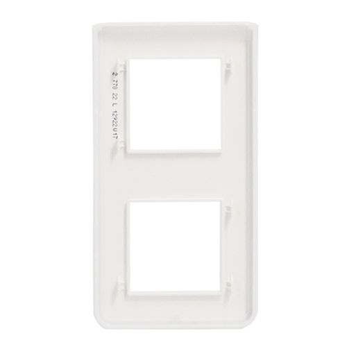 Plaque double verticale LEGRAND Mosaic blanc EU - 277822L 123elec.com
