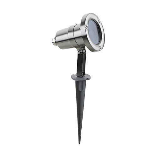 Spot LED extérieur sur piquet orientable ARLUX GU10 5W 350lm inox ...