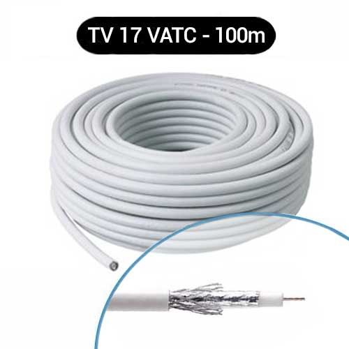 Câble coaxial TV 17 VATC - Couronne de 100m 123elec.com
