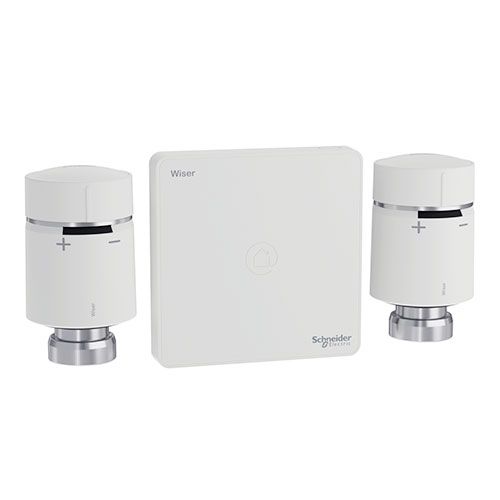 Kit Vannes thermostatiques connectées SCHNEIDER Wiser zigbee ...