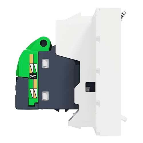 Prise RJ45 cat 6a FTP 2 modules SCHNEIDER Unica mécanisme blanc ...