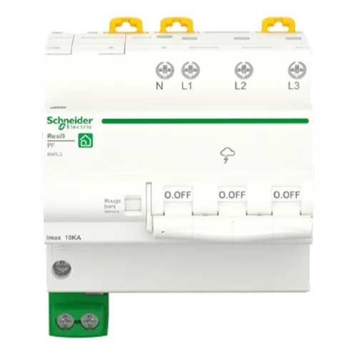 Parafoudre SCHNEIDER tétrapolaire autoprotégé type 2 10kA Resi9 XP ...