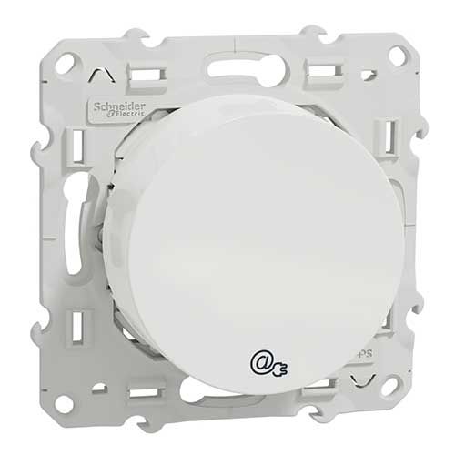 Prise RJ45 SCHNEIDER Odace CPL 200MBP/S - S520490 123elec.com