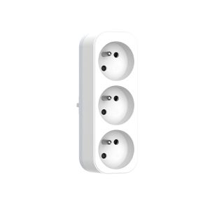 Multiprise murale Triplite QUARX 3 prises 2P+T 16A blanc - 7237 123elec.com
