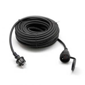 Rallonge électrique étanche 25m H07RN-F 3G1.5 2P+T 16A blanc 123elec.com