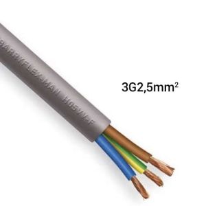Câble électrique souple H05VVF 3G2.5mm² gris MIGUELEZ - Couronne de 10m ...