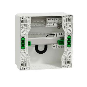 Coffret de communication Grade 2TV SCHNEIDER 4RJ45 - R9H13401VDIM 123elec.com