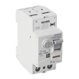 Interrupteur Différentiel SIEMENS 40A 30mA TYPE A auto 230V - 5SM33146KS 123elec.com