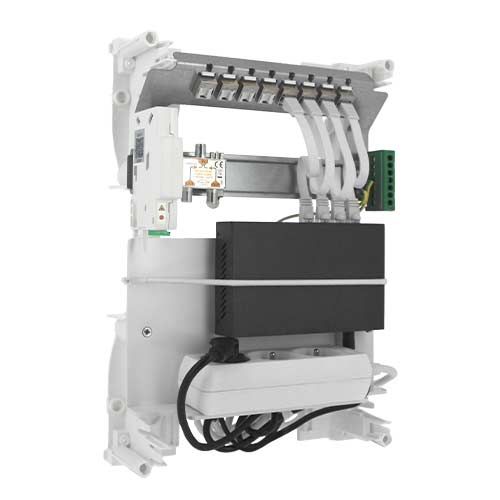 Coffret de communication Grade 3TV IKEPE Home Connect M 8RJ45 avec switch PoE 123elec.com